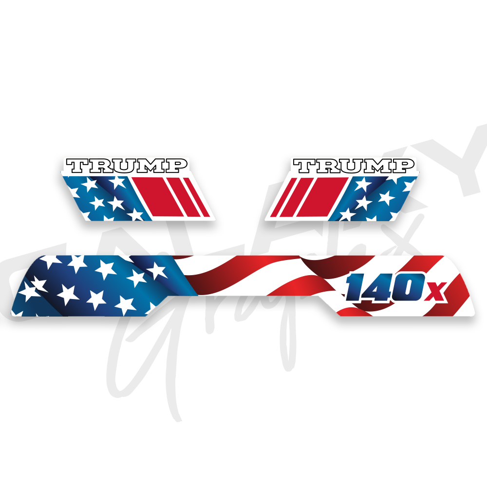 1985 ATC70 TRUMP American Flag Premium Decal Graphics Kit – GalaxyGraphx