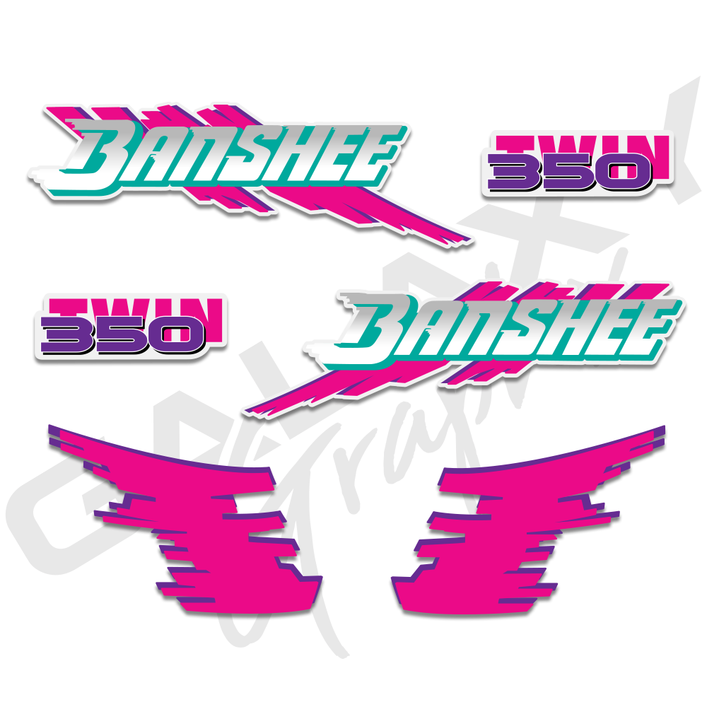 1992 Yamaha Banshee Decal Graphics Kit – GalaxyGraphx