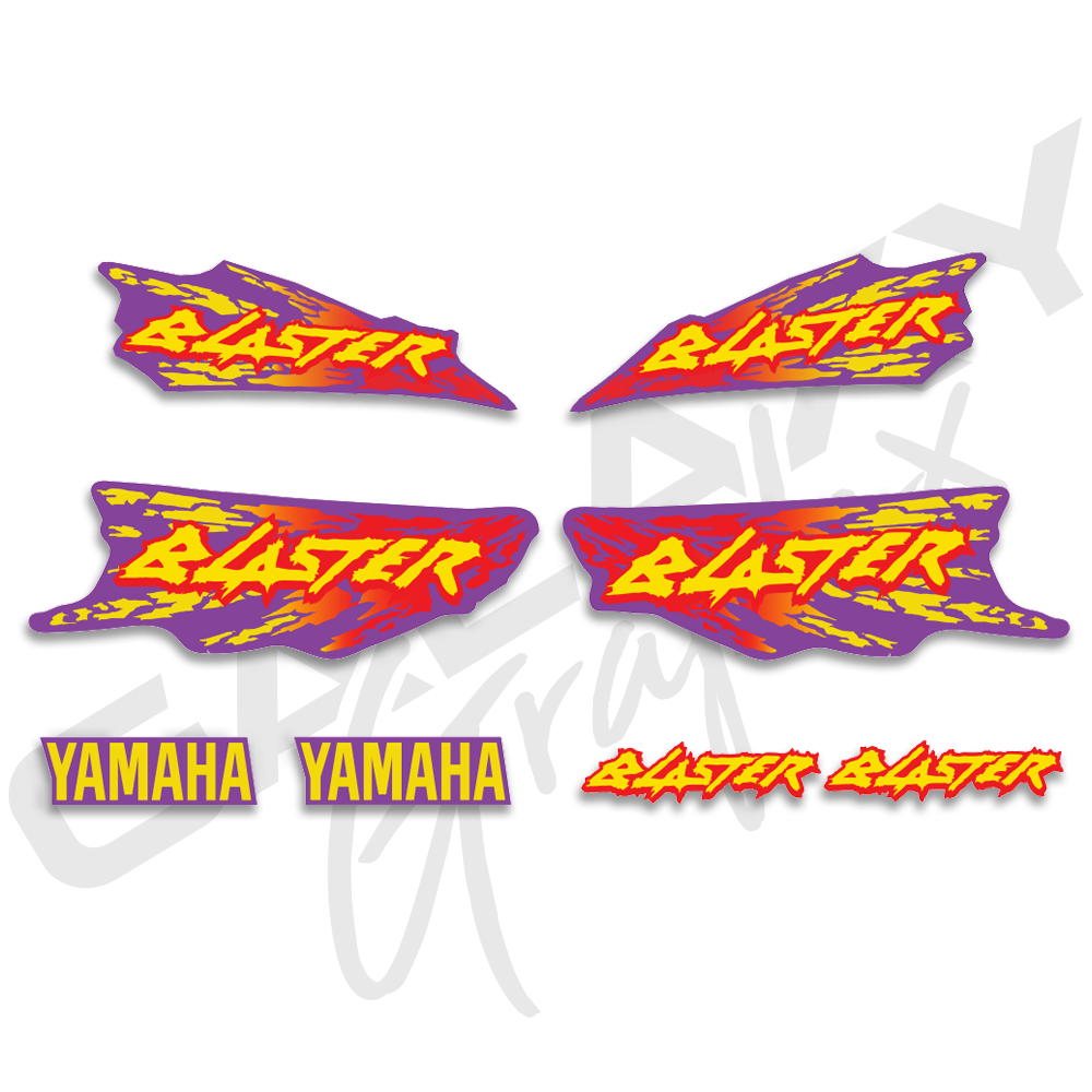 1994 Yamaha Blaster Decal Graphics Kit – GalaxyGraphx