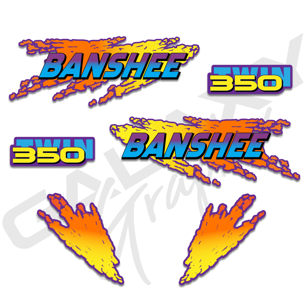 1995 Yamaha Banshee Decal Graphics Kit – GalaxyGraphx