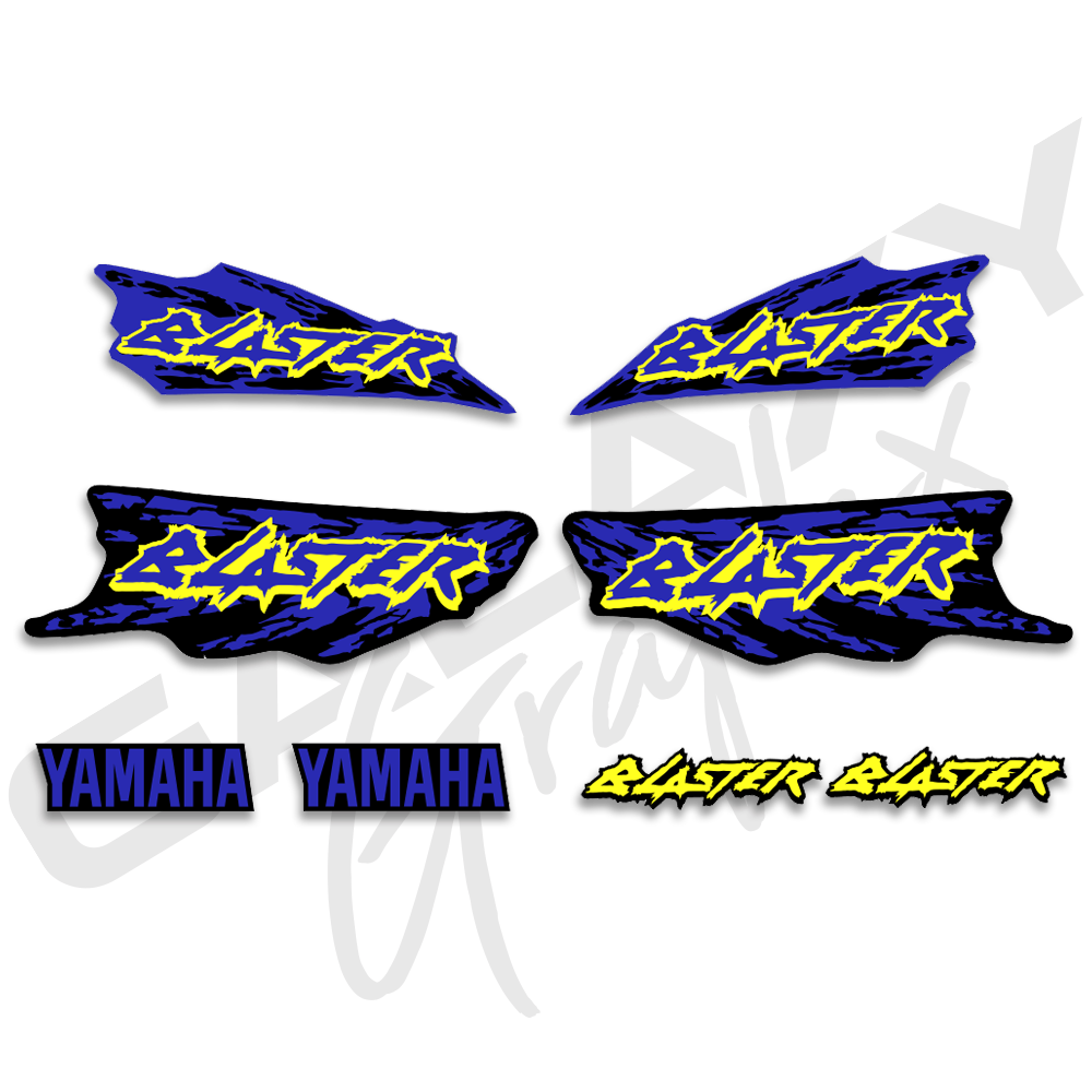 1995 Yamaha Blaster Decal Graphics Kit – GalaxyGraphx