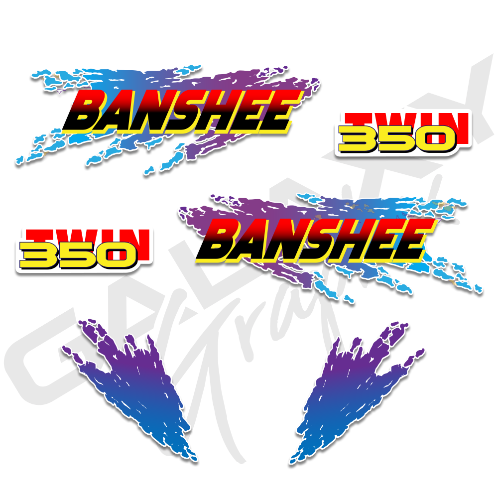 1996 Yamaha Banshee Decal Graphics Kit – GalaxyGraphx