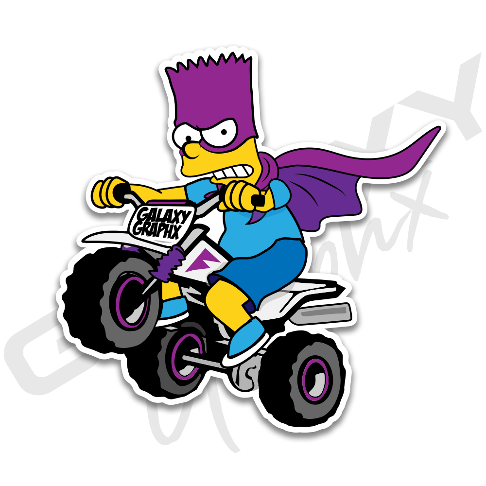 Galaxy Bartman Premium Vinyl Decal Slap Up Sticker – GalaxyGraphx