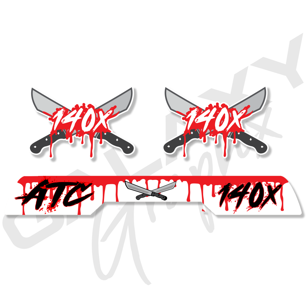 Killer Kit White Premium ATC70 Decal Graphics Kit – GalaxyGraphx