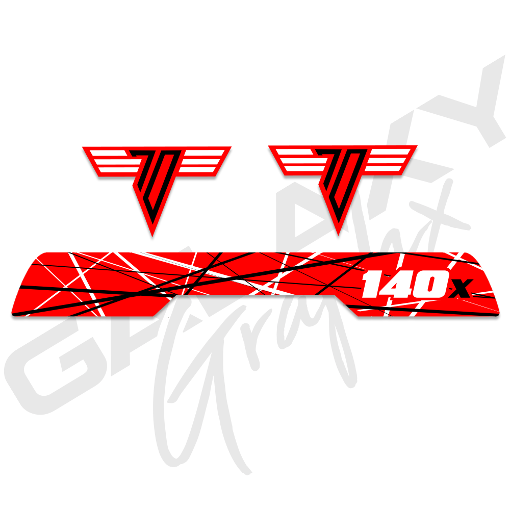 ATC70 Frankenstein Red Premium Decal Graphics Kit – GalaxyGraphx