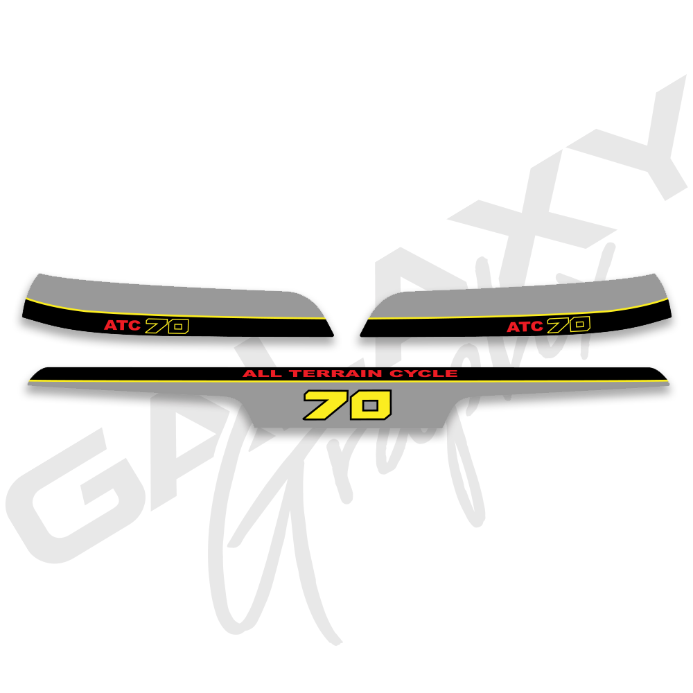 1980 ATC 70 Graphic Decal Kit Original Color Way – GalaxyGraphx