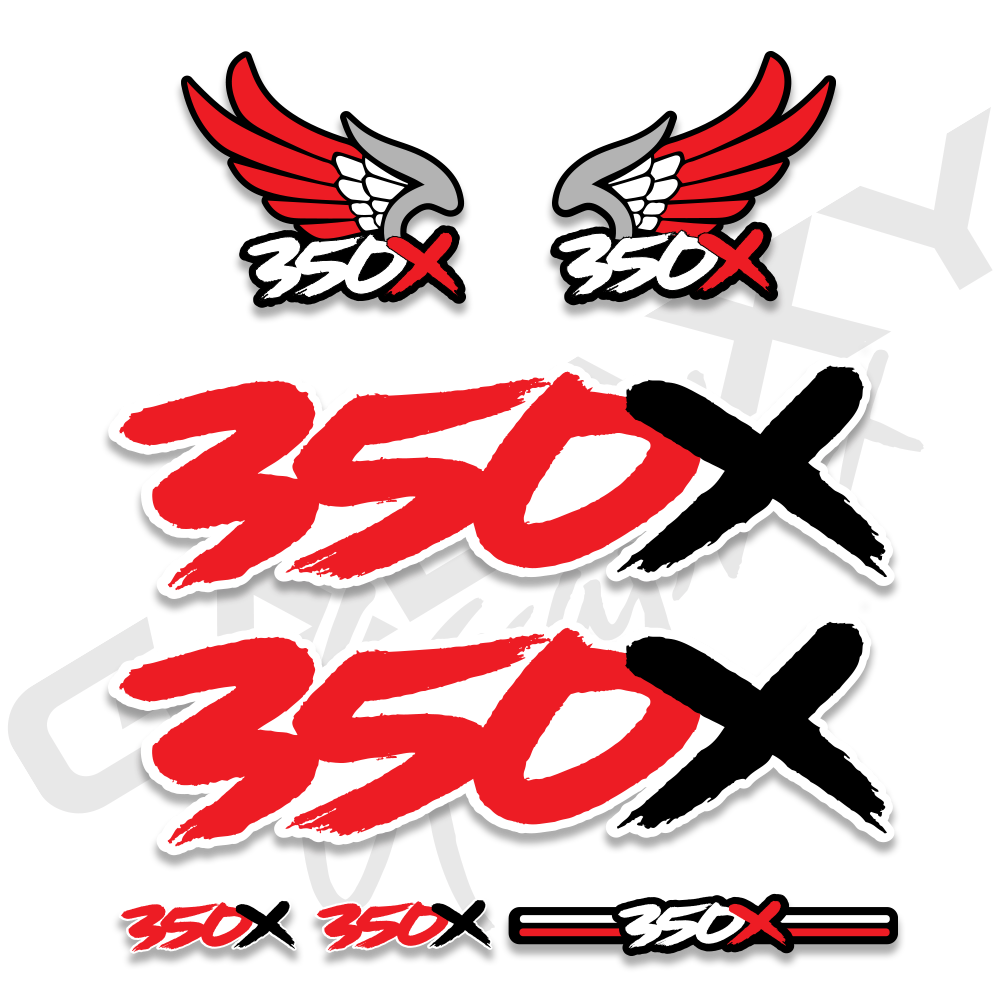 1986 ATC 350x RIPP Premium Decal Graphics Kit – GalaxyGraphx