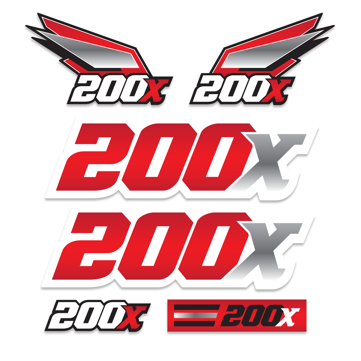 Premium 1986 ATC 200x Decal Kit - Assorted Colors – GalaxyGraphx