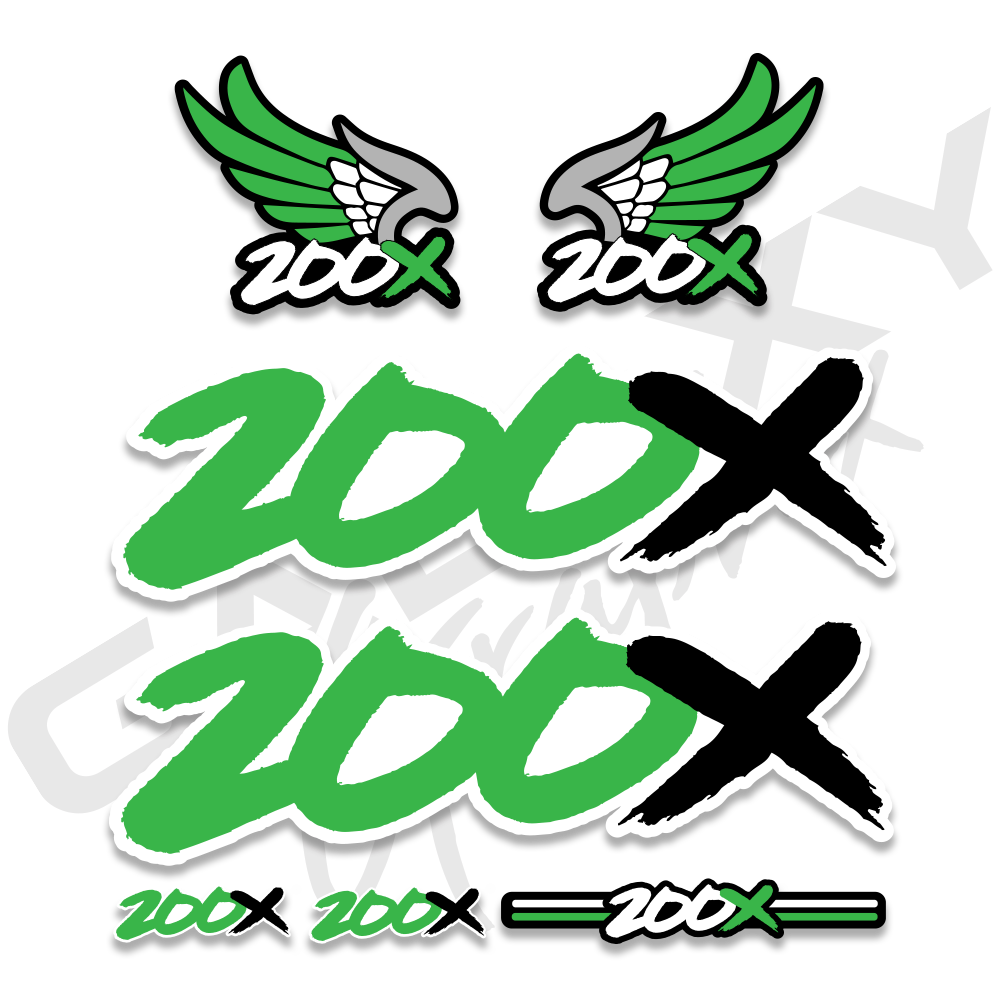 1986 ATC 200X Premium RIPP Decal Graphics Kit - Assorted Colors ...