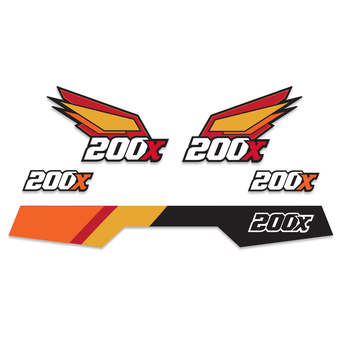 1983 ATC 200X Decal Graphics Kit - Assorted Colors – GalaxyGraphx