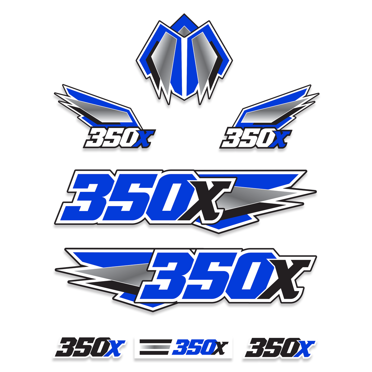 350x Racers Edge 8 Piece Graphic Decal Kit - Assorted Colors – GalaxyGraphx