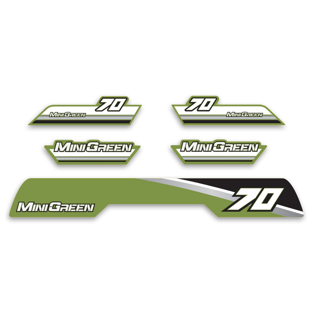 Mini Green ATC70 Decal Graphics Kit - Assorted Colors – GalaxyGraphx
