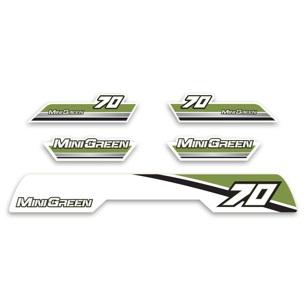 Mini Green ATC70 Decal Graphics Kit - Assorted Colors – GalaxyGraphx