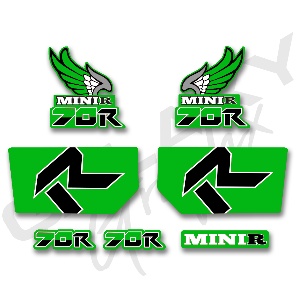 Mini R 70R "R" Honda ATC70 Decal Graphics Complete Kit - Assorted Colo ...