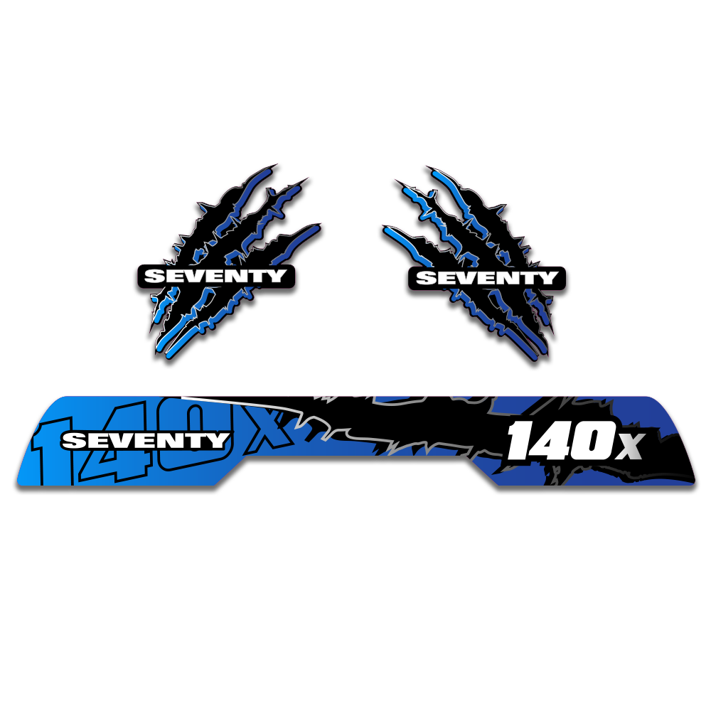 RIPPED Premium ATC70 Graphics Kit - Brilliant Blue – GalaxyGraphx