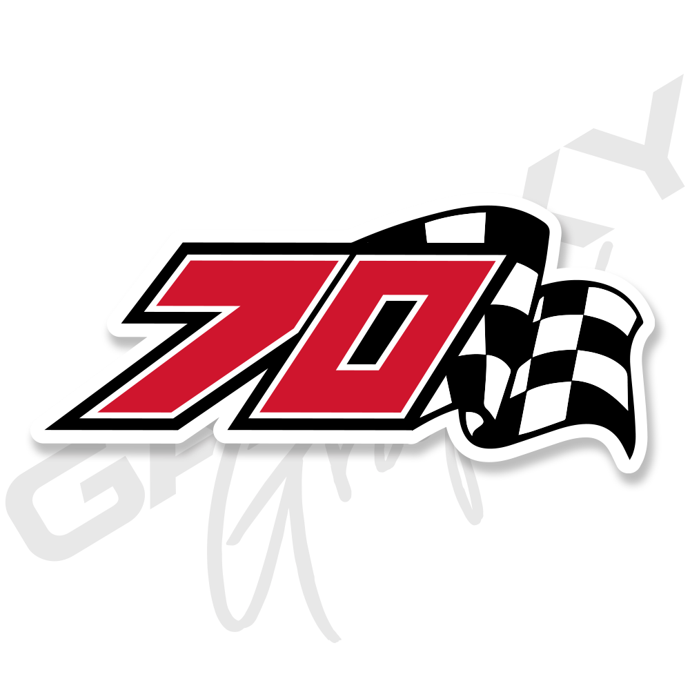 ATC 70 Race Flag Premium Vinyl Decal Slap Up Sticker – GalaxyGraphx