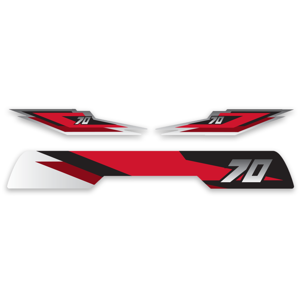 Strike 70 Premium ATC70 Decal Graphics Kit - Assorted Colors – GalaxyGraphx