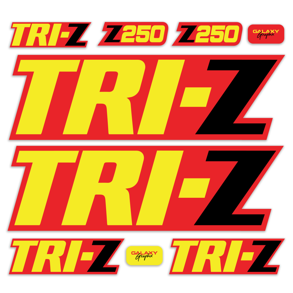 Yamaha TRI Z 250 Graphics Kit - Assorted Colors – GalaxyGraphx