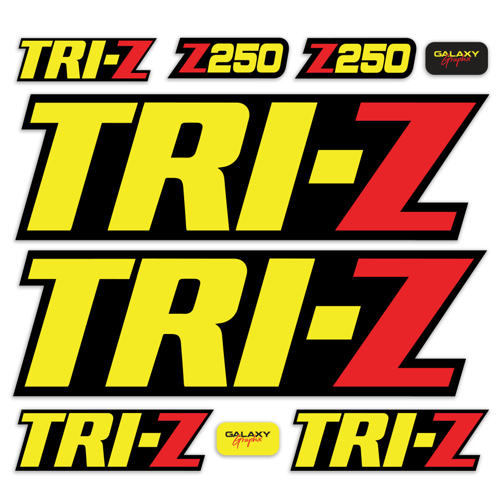 Yamaha TRI Z 250 Graphics Kit - Assorted Colors – GalaxyGraphx